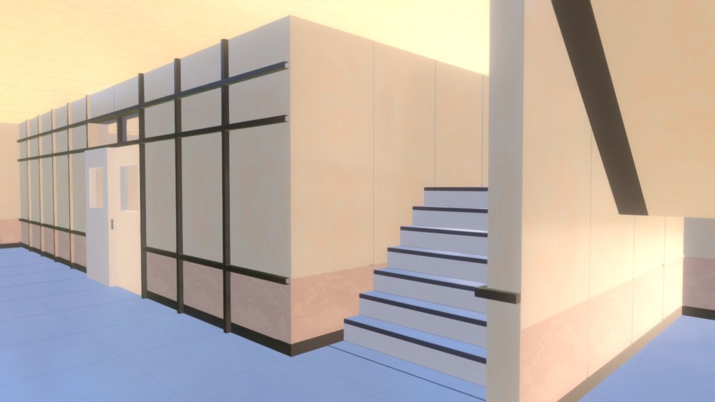 Modular School Building - 3D model by Ie [b35c728] - Sketchfab