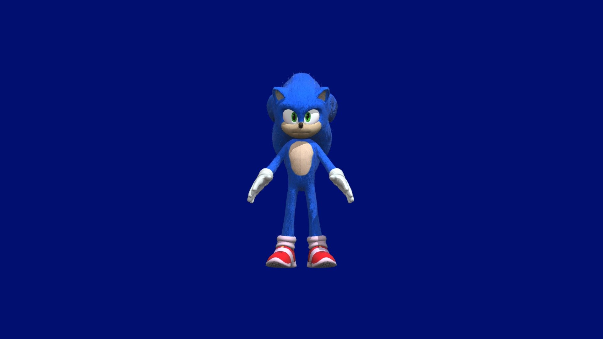 Sonic - 3D model by ryandruzb [b35d100] - Sketchfab