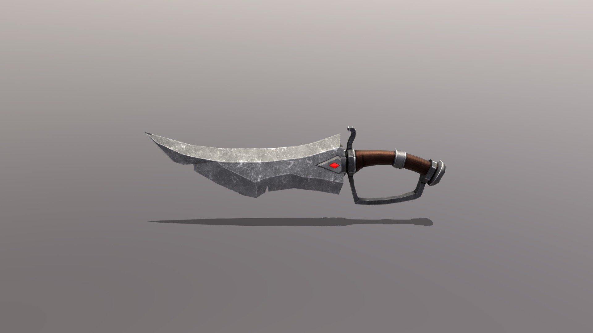 One Handed Dagger - 3D model by Jeffery Jordan (@jjordanns) [b35d27d ...