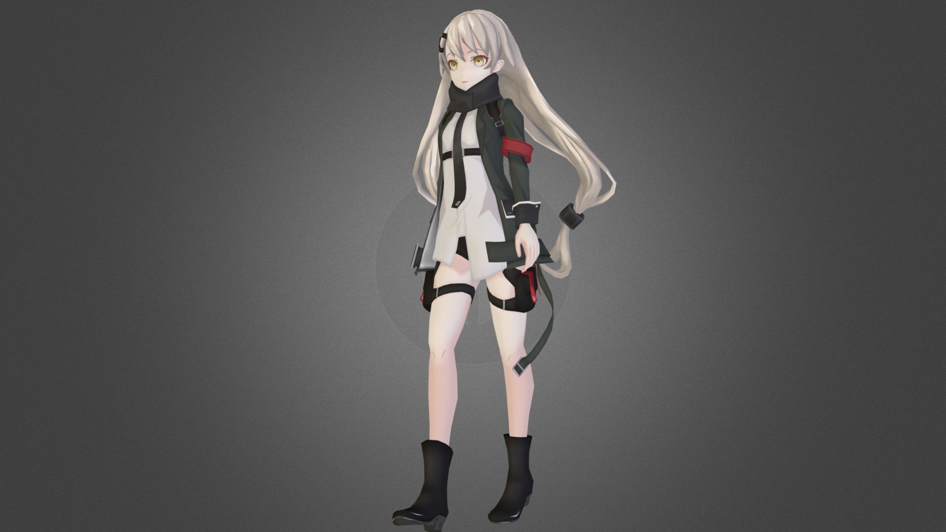 Gr MG4 with Rig- Girls Frontline - 3D model by fl016 [b35f1f9] - Sketchfab