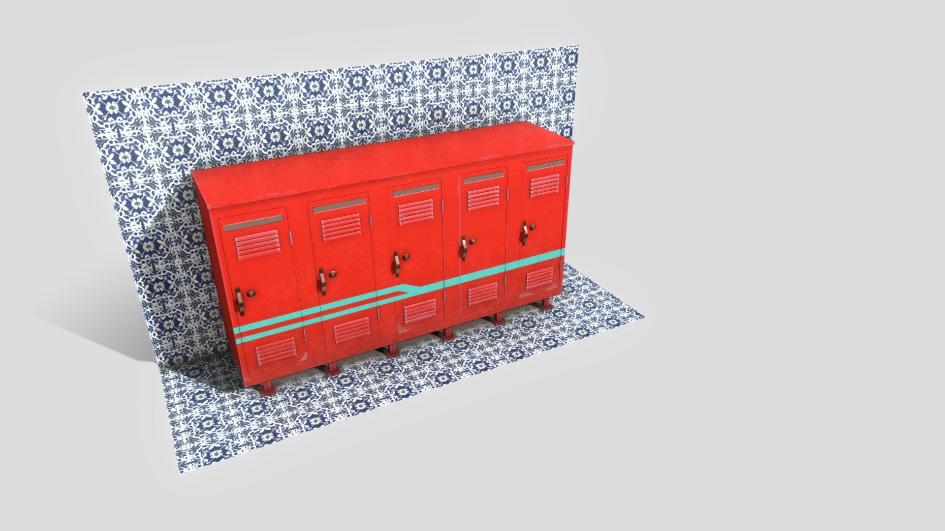 red school lockers - Download Free 3D model by mehmetalikeve [b360104 ...