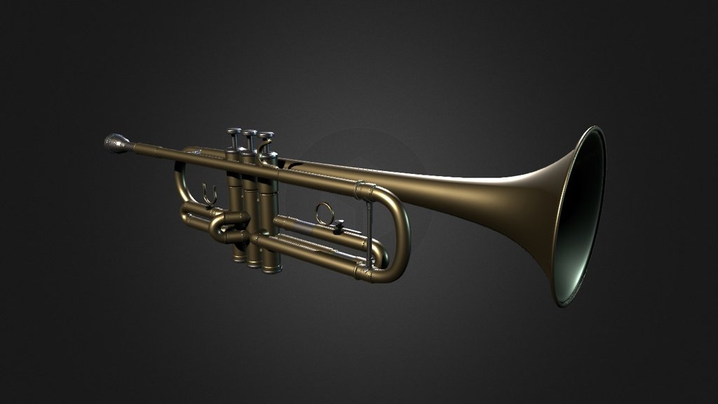 Trumpet - 3D model by Kai Jolly (@keejo) [b360fc0] - Sketchfab
