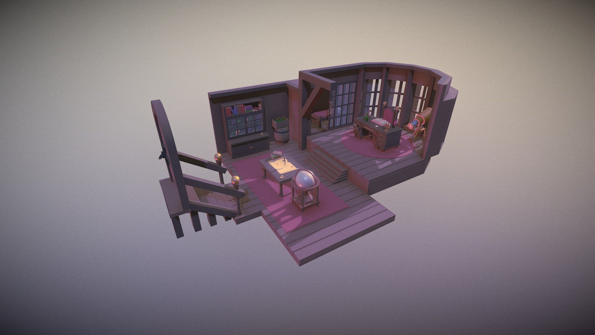 Pirate Cabin - 3D model by Bazzotti (@andersonluizbazzotti) [b3622f2 ...
