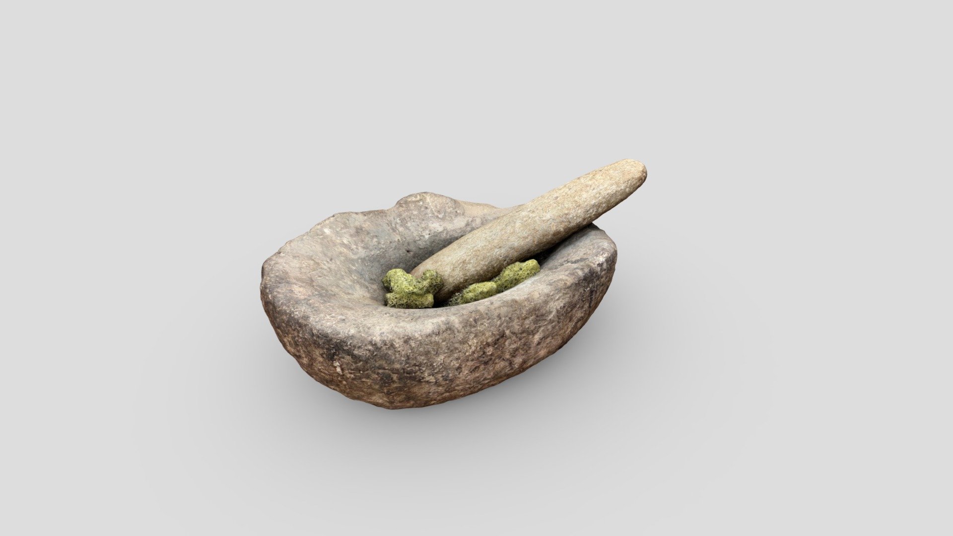 ANTIQUE STONE MORTAR - Download Free 3D model by Nick Flatt (@nickflatt ...