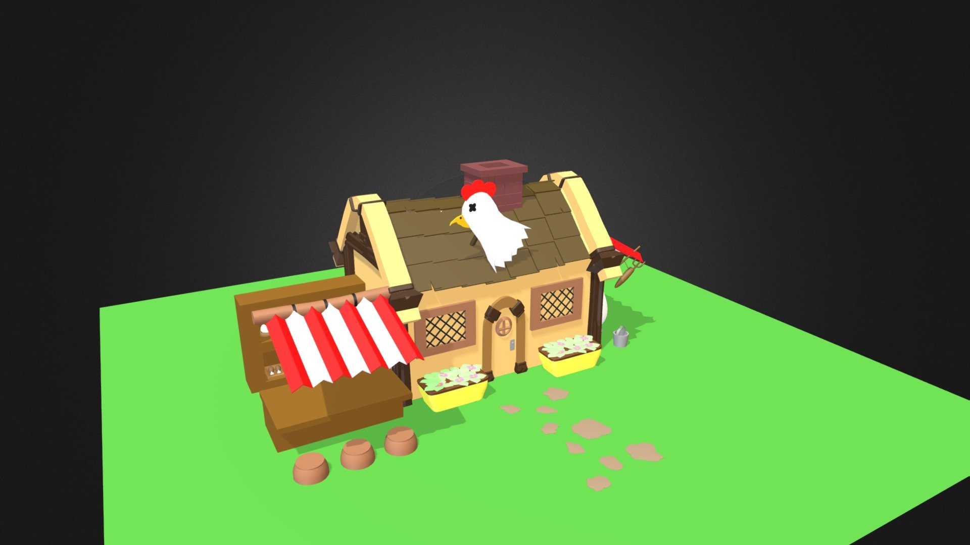 Chicken Tender Building - 3D model by ArielShani [b363e47] - Sketchfab