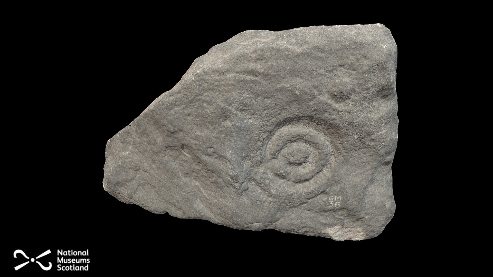 Rock Art, Tappoch Broch, Stirling - 3D model by National Museums ...