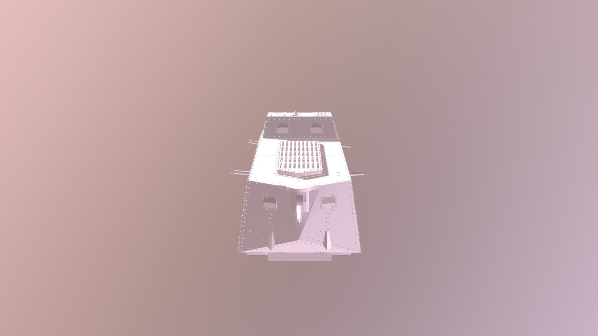 The first German tank (A7V) - 3D model by Latnic (@Latnic) [b367131 ...