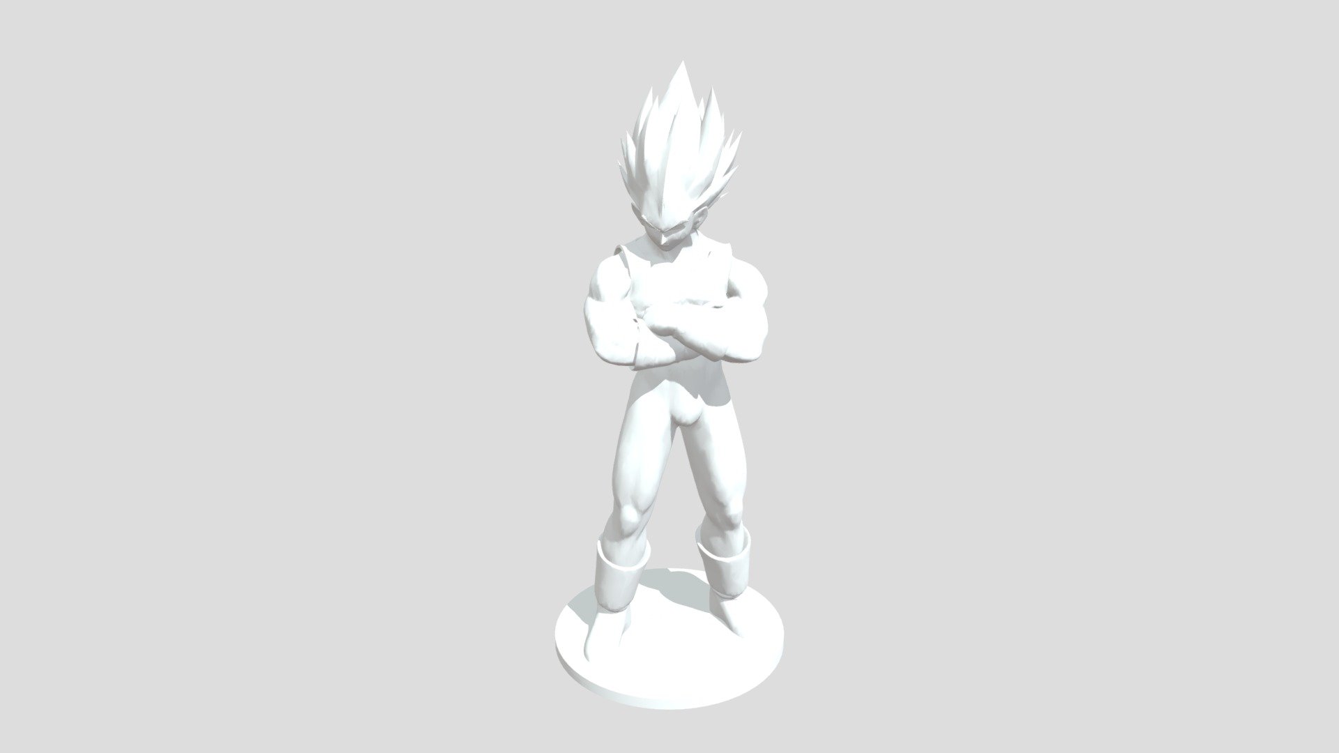 Vegeta_with_base - 3D model by cvdgrow [b367dd3] - Sketchfab