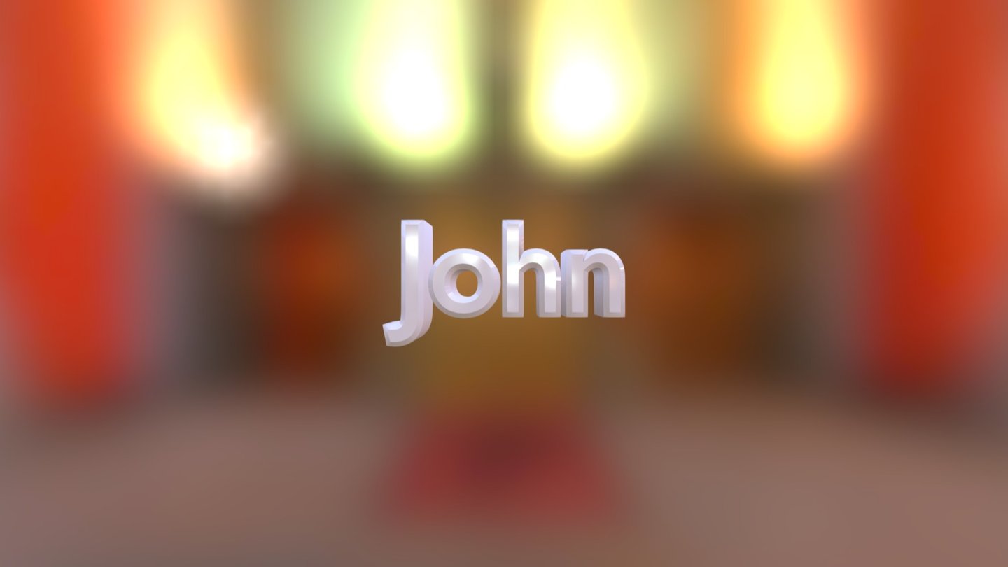 John - 3D model by Theonesandaledman [b367e42] - Sketchfab