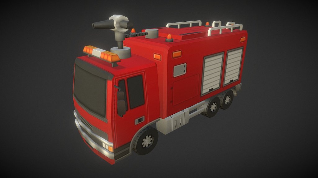 Fire Engines - 3D model by YOURS (@double2) [b368032] - Sketchfab