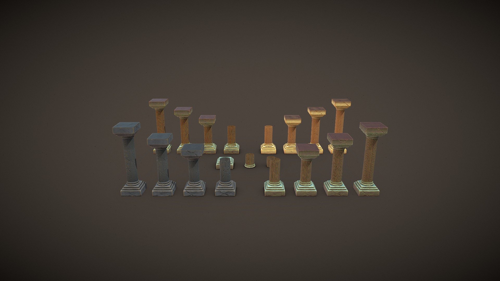 Modular Stylized roman columns - 3D model by Markcelo95 [b36c355 ...