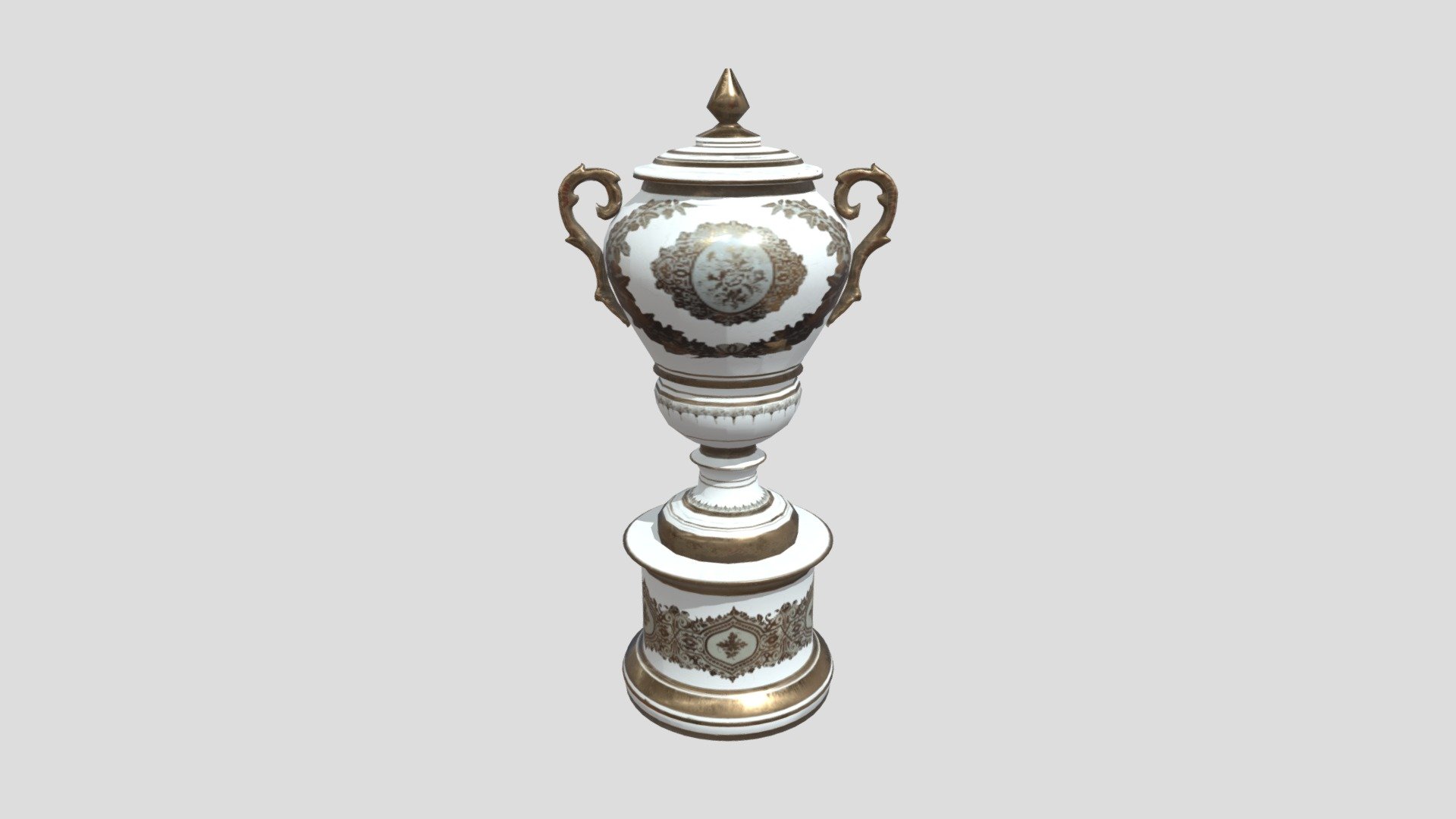 Tibor de porcelana - 3D model by 20213l001034 [b36fd79] - Sketchfab