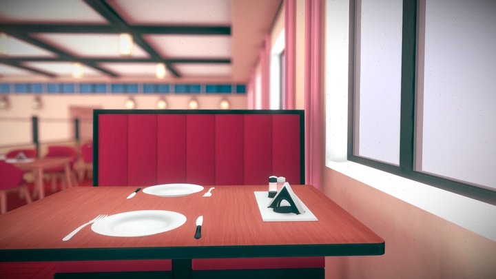 Cafeteria 3D models - Sketchfab