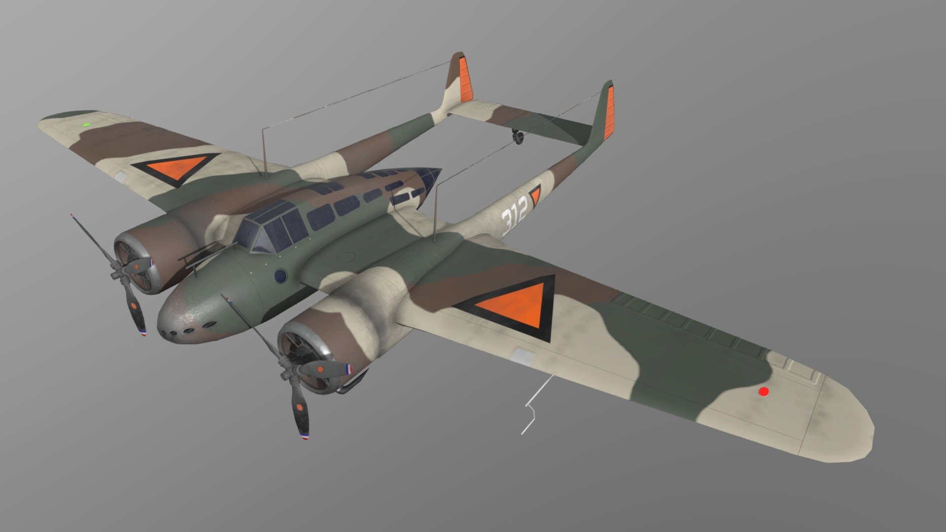 Fokker G.I - 3D model by Medicman [b37500a] - Sketchfab