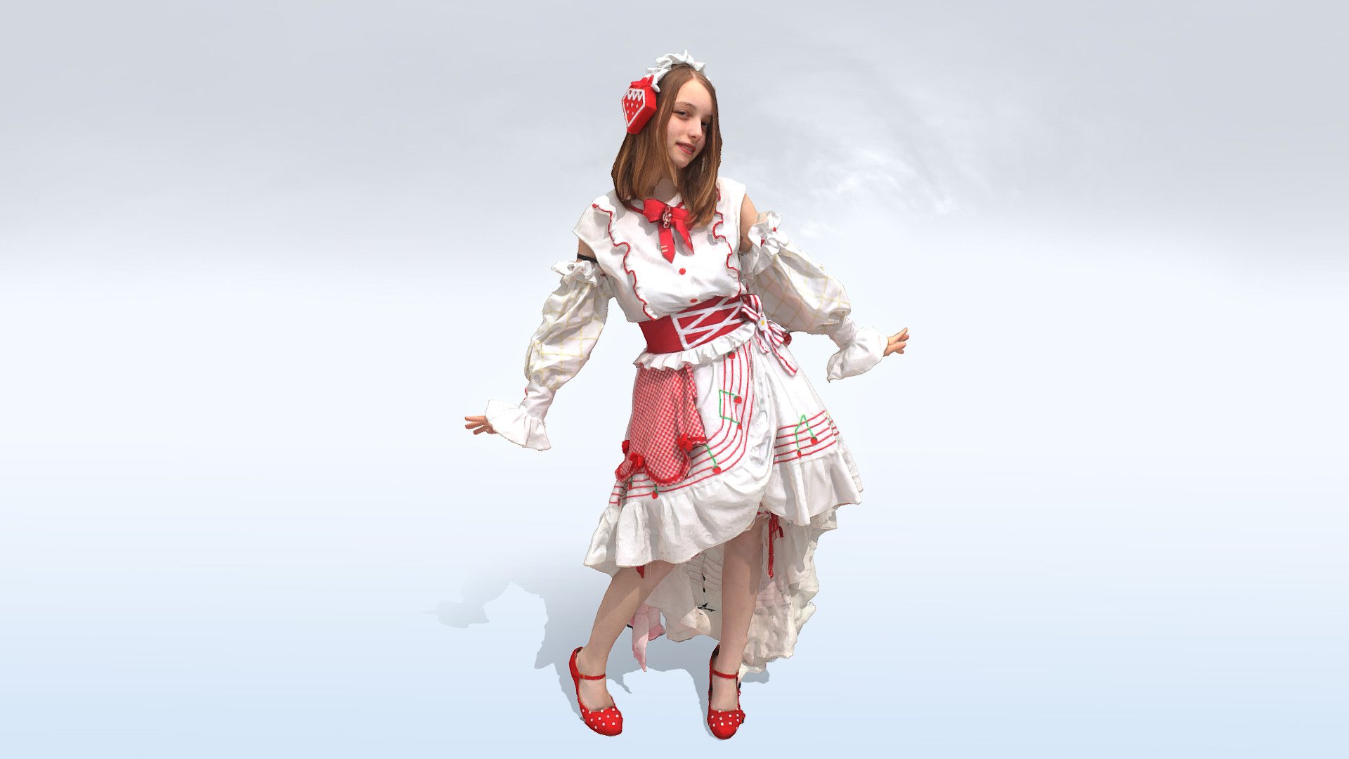 Female Cosplay Scan - Strawberry Miku - 3D model by ViARsys [b376194 ...