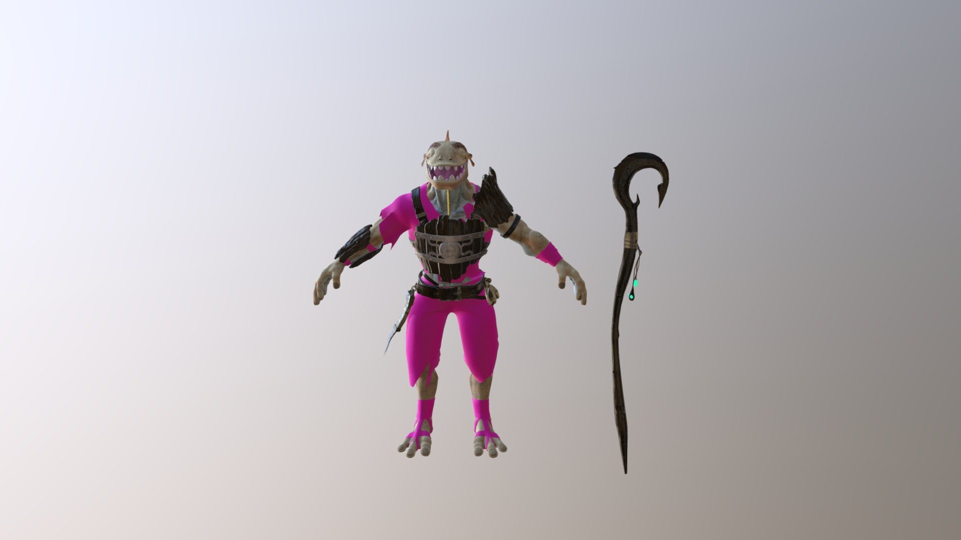 Desert Lizard Man - 3D model by Ramanan Rangaroopan (@ramananrangan ...