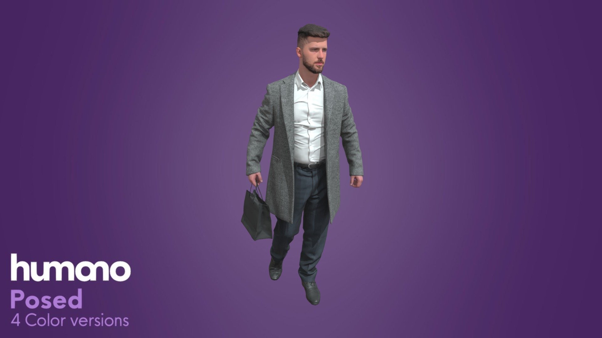 Posed Man Shopping - Humano 054-2469 - Buy Royalty Free 3D model by ...