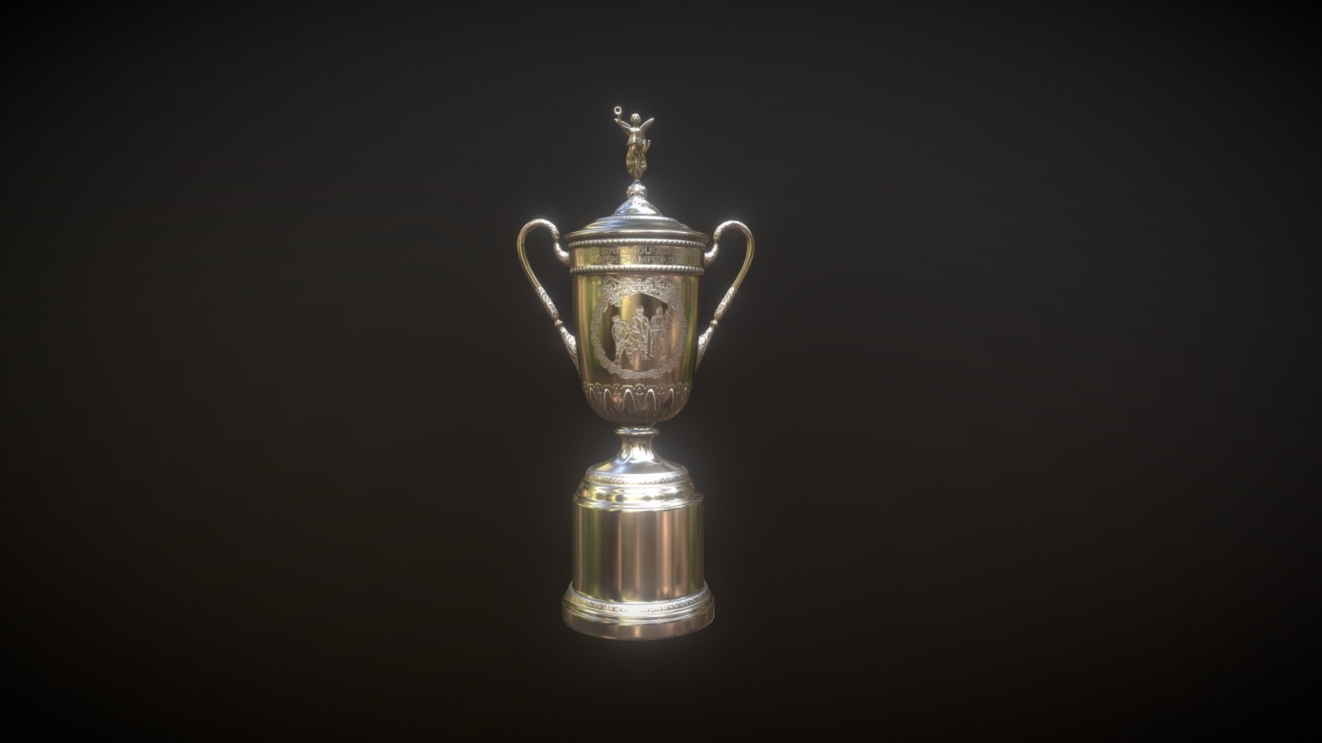 Golf - US Open Trophy - Buy Royalty Free 3D model by Machine Meza ...
