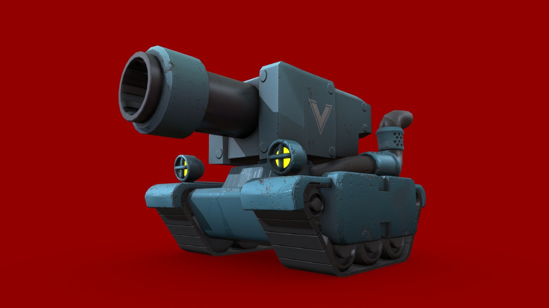Stylized tank - 3D model by Nomar.Sanabria [b37df8a] - Sketchfab