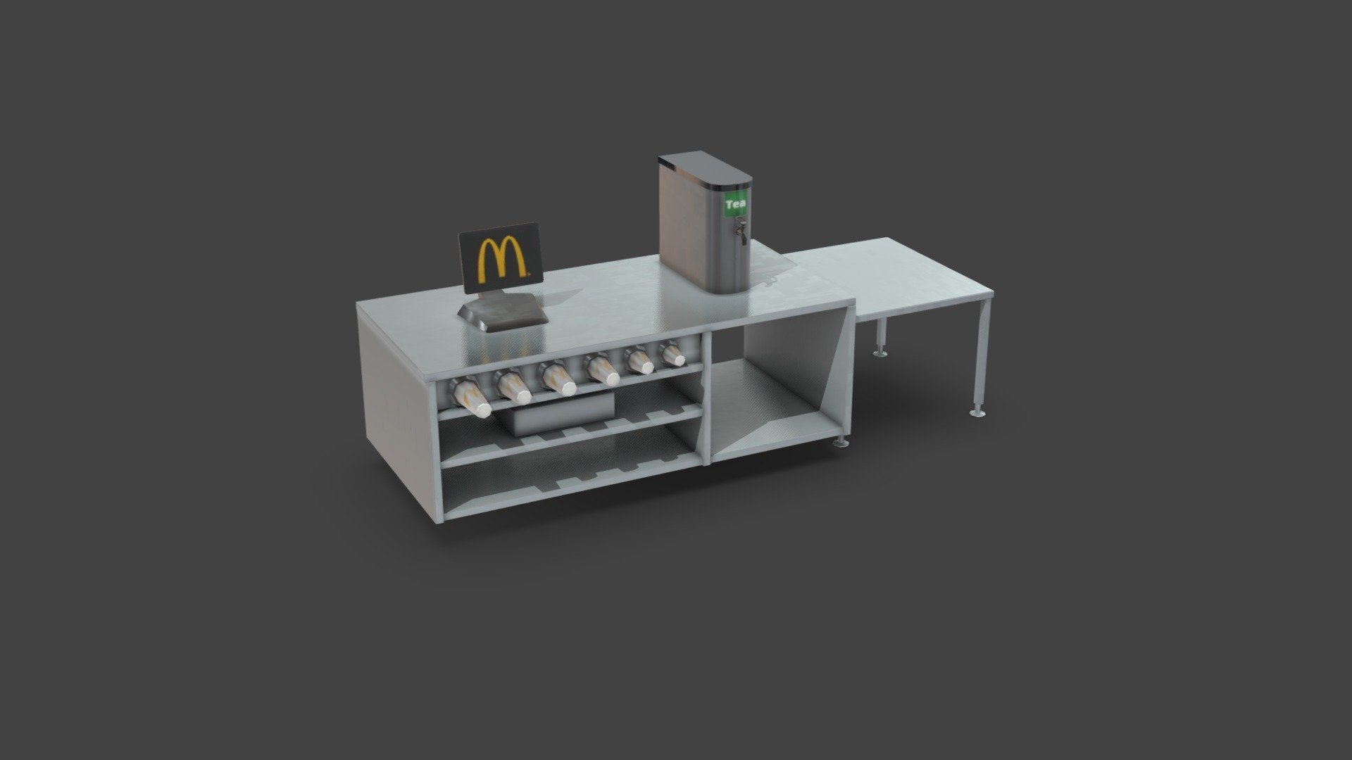 POS & table - 3D model by Naveen Manja (@naveen) [b37fe24] - Sketchfab