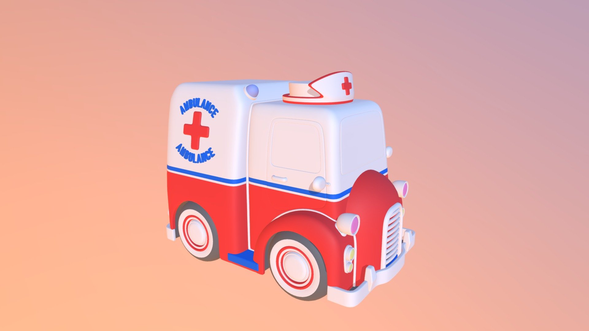 Ambulance Car - 3D model by hoangyenbk2610 [b380105] - Sketchfab