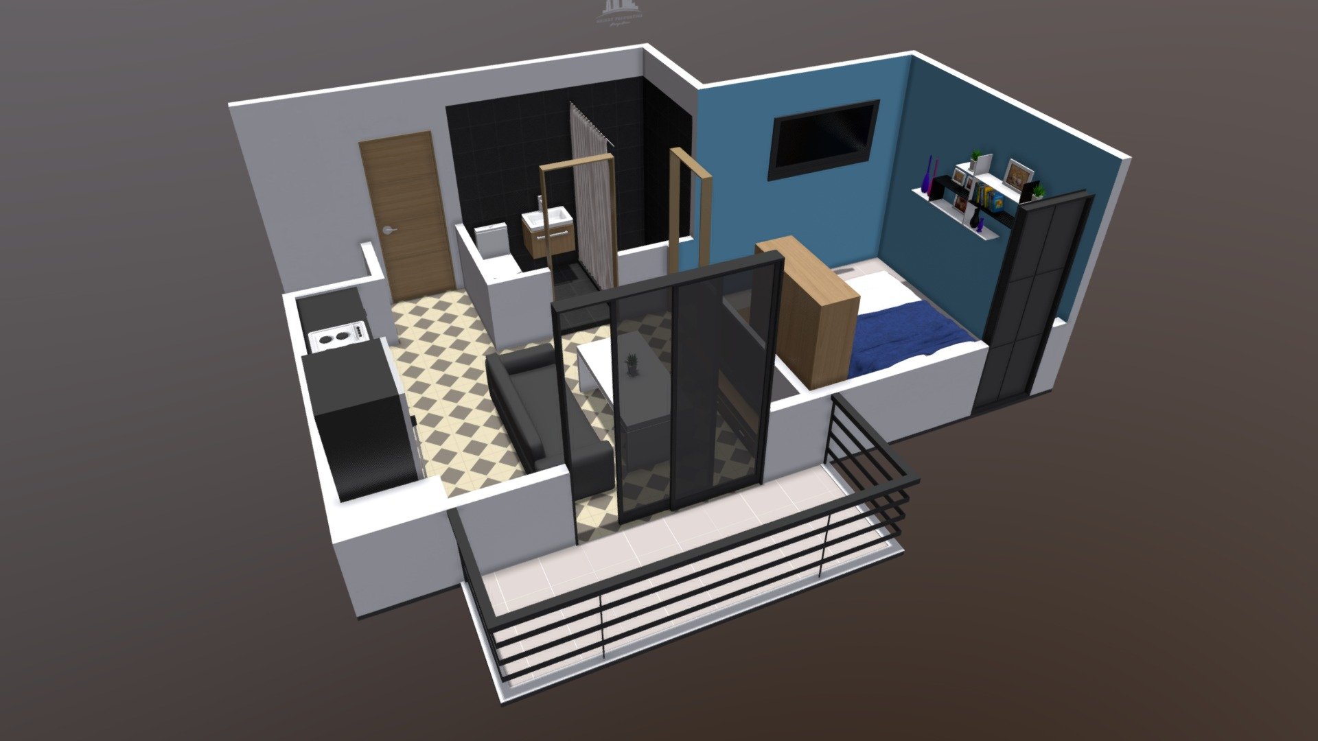 DMCI - Satori Residences 1 BR C End - 3D model by signetproperties ...