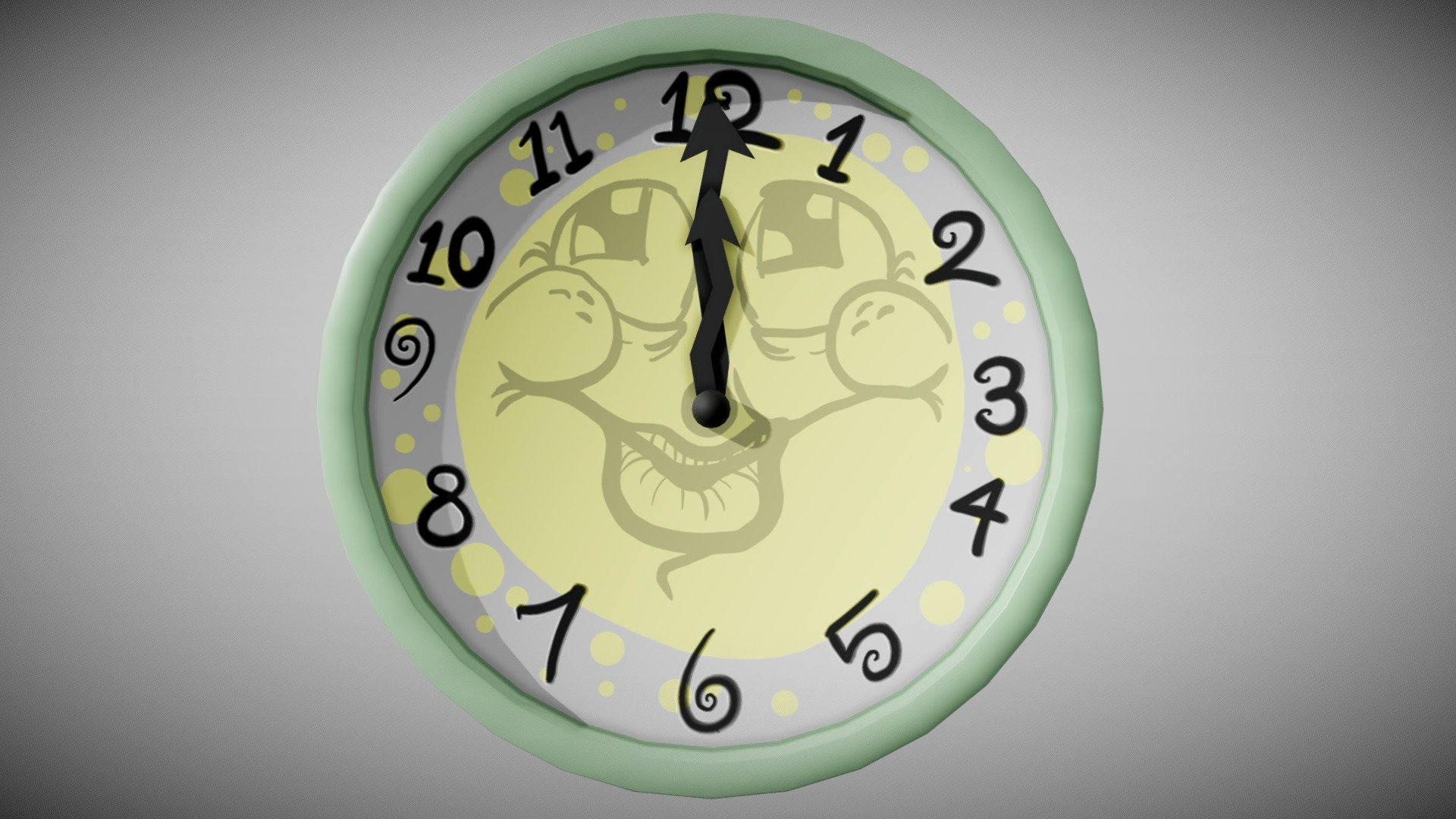Happy Clock - 3D model by Thoughtlessart [b38250f] - Sketchfab