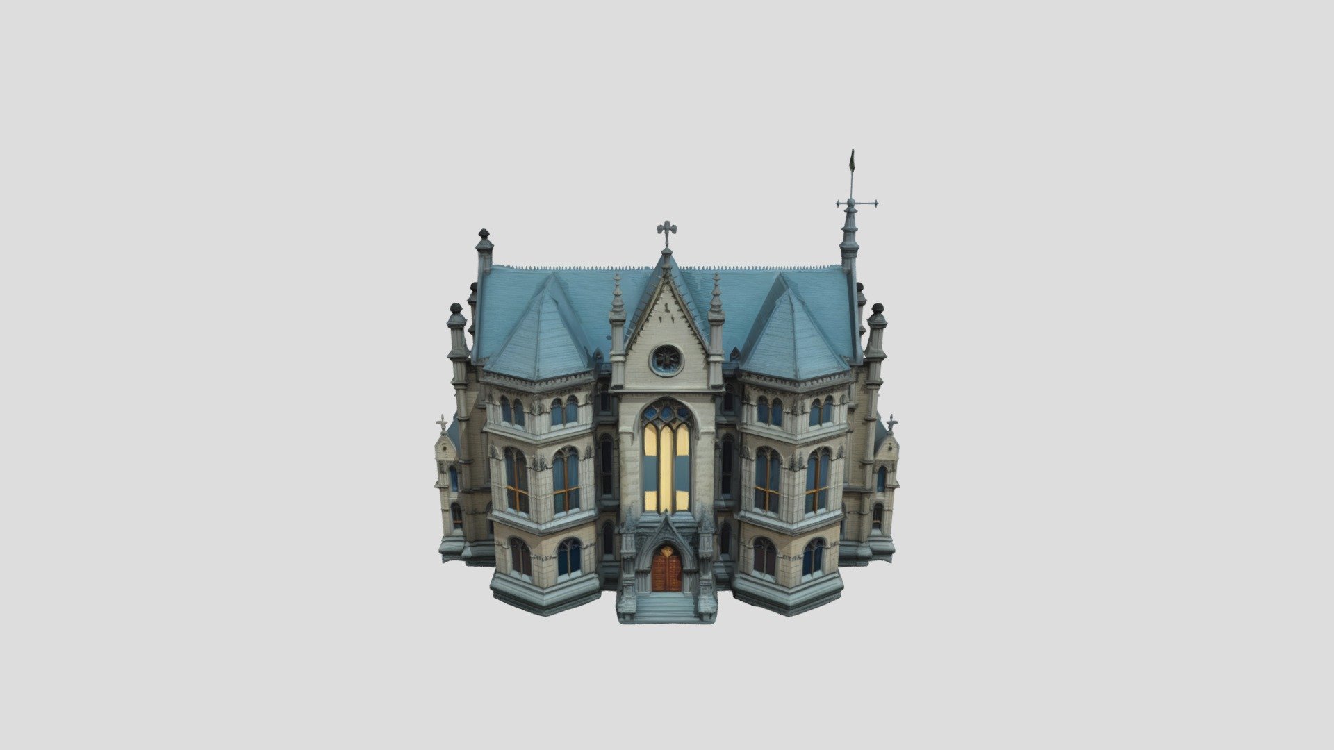 🏰 Gothic Cathedral Building - Download Free 3D model by VERTEX VAULT ...