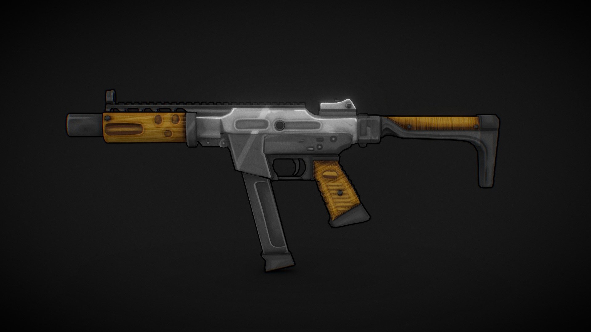 Stylized Gauss Smg - Buy Royalty Free 3D model by Benduku [b382985 ...