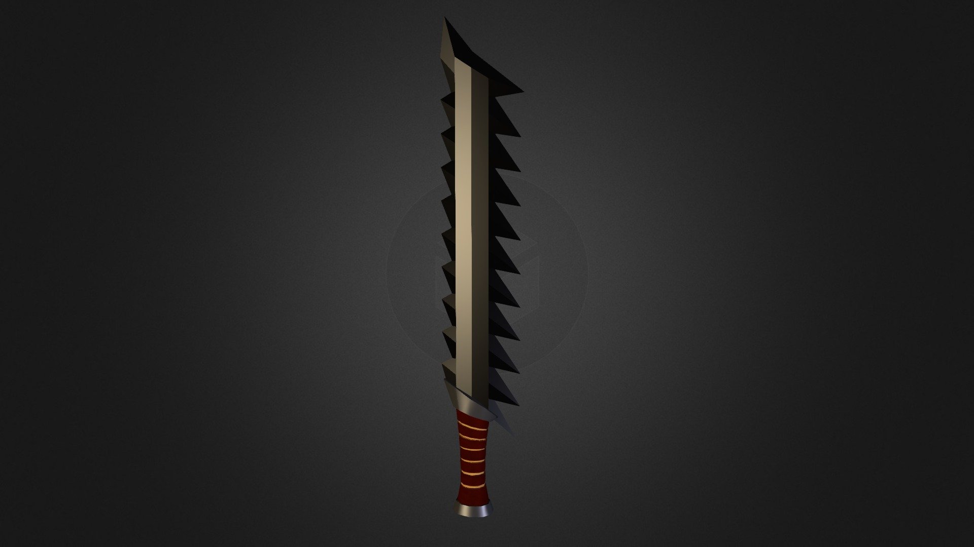 spiky sword - 3D model by SamanthaFritzsch [b384696] - Sketchfab