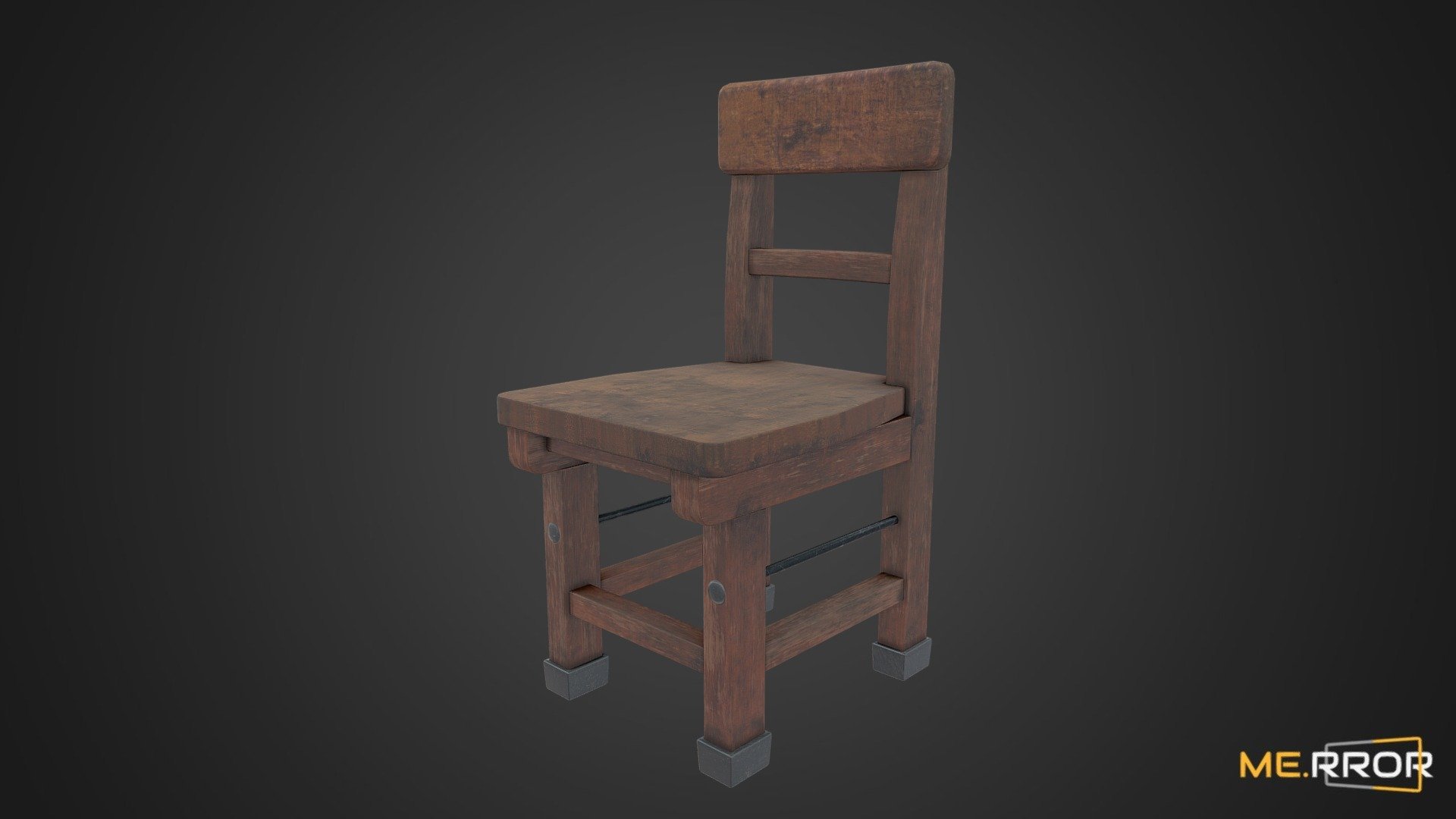[Game-Ready] Small Wood Chair - Buy Royalty Free 3D model by ME.RROR ...