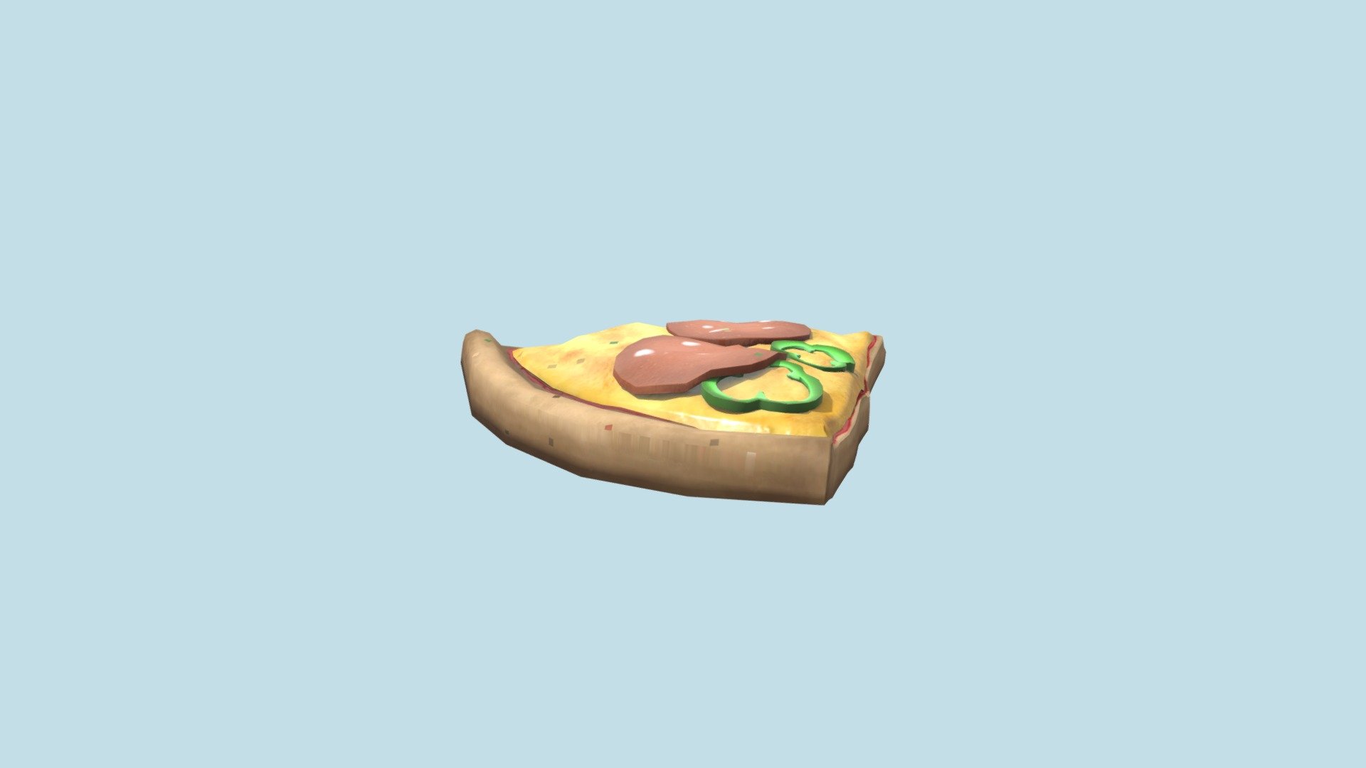 Pizza Slice - 3D Handpainted Game Asset - 3D model by ...