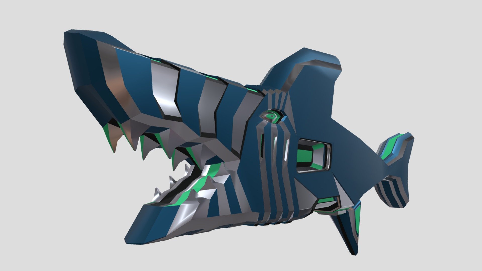Robotic Shark - Download Free 3D model by Anhbodoi36 [b3892e3] - Sketchfab