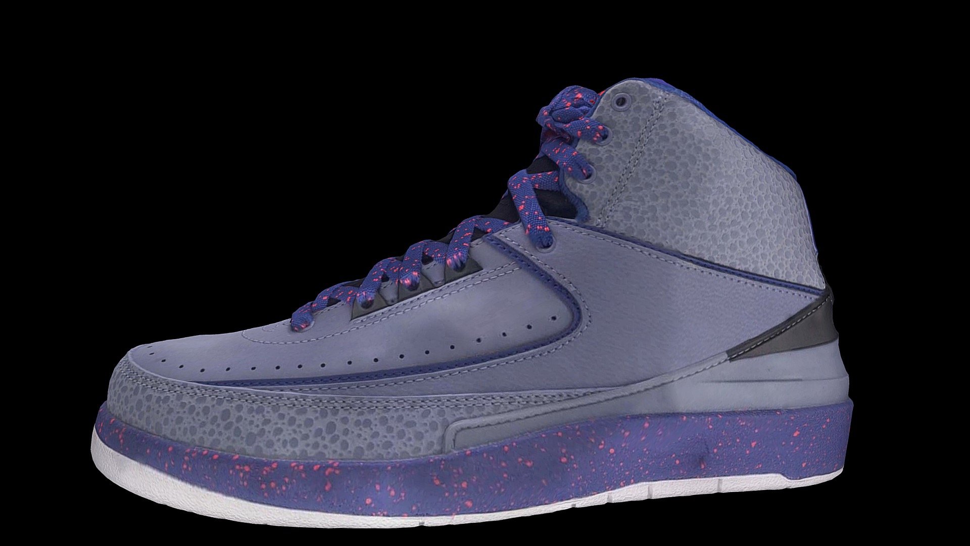 Air Jordan 2 Retro Purple - 3D model by ConquerVisionTech Corp ...