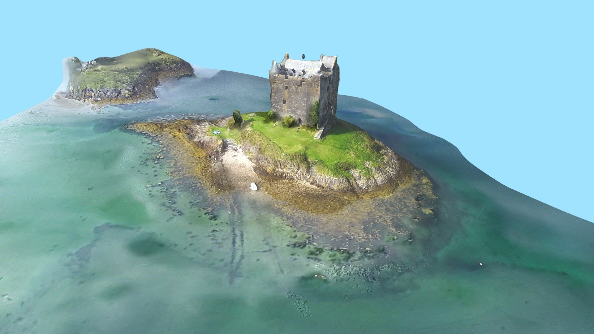 Castle Stalker, Scotland - 3D model by LibanCiel [b38ccef] - Sketchfab
