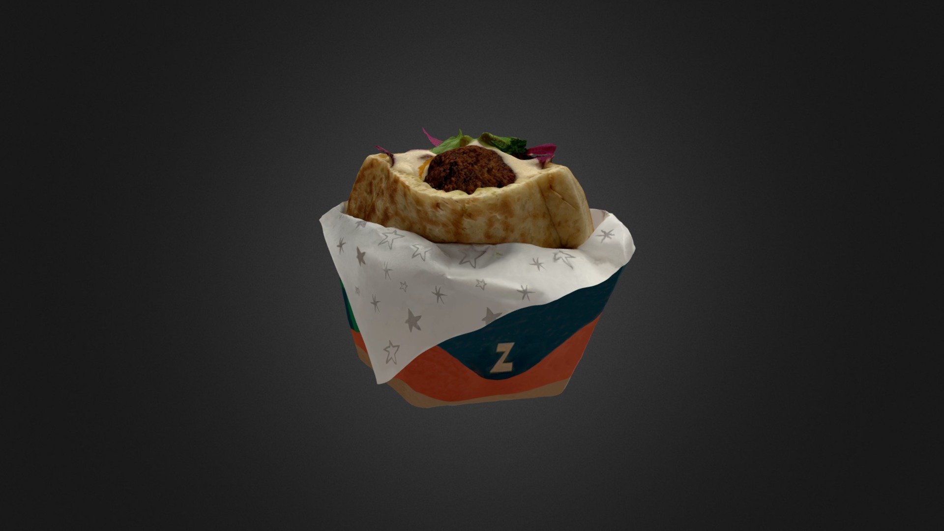 Falafel - 3D model by Evgen Zilberman (@evgenzorush) [b39327a] - Sketchfab