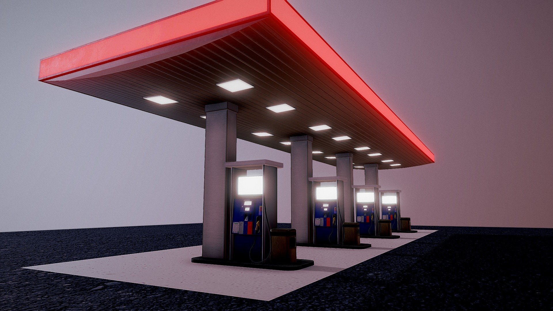 Gas Station - 3D model by william soledispa (@marlak) [b396b6d] - Sketchfab