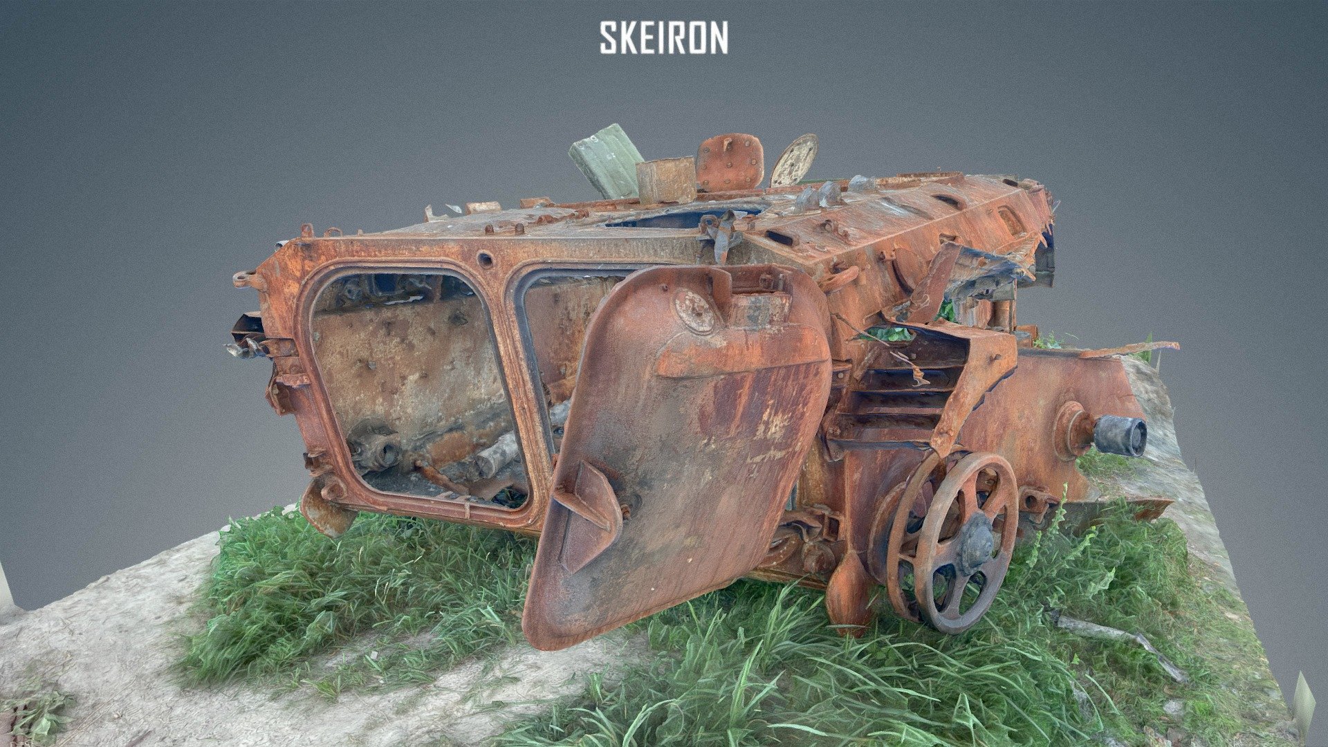 burned Armoured personnel carrier - 3D model by SKEIRON [b39919d] - Sketchfab