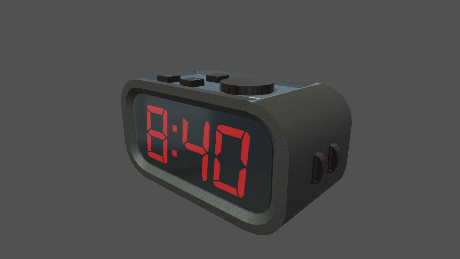 digital clock - 3D model by SamuelWalker [b39c2bb] - Sketchfab