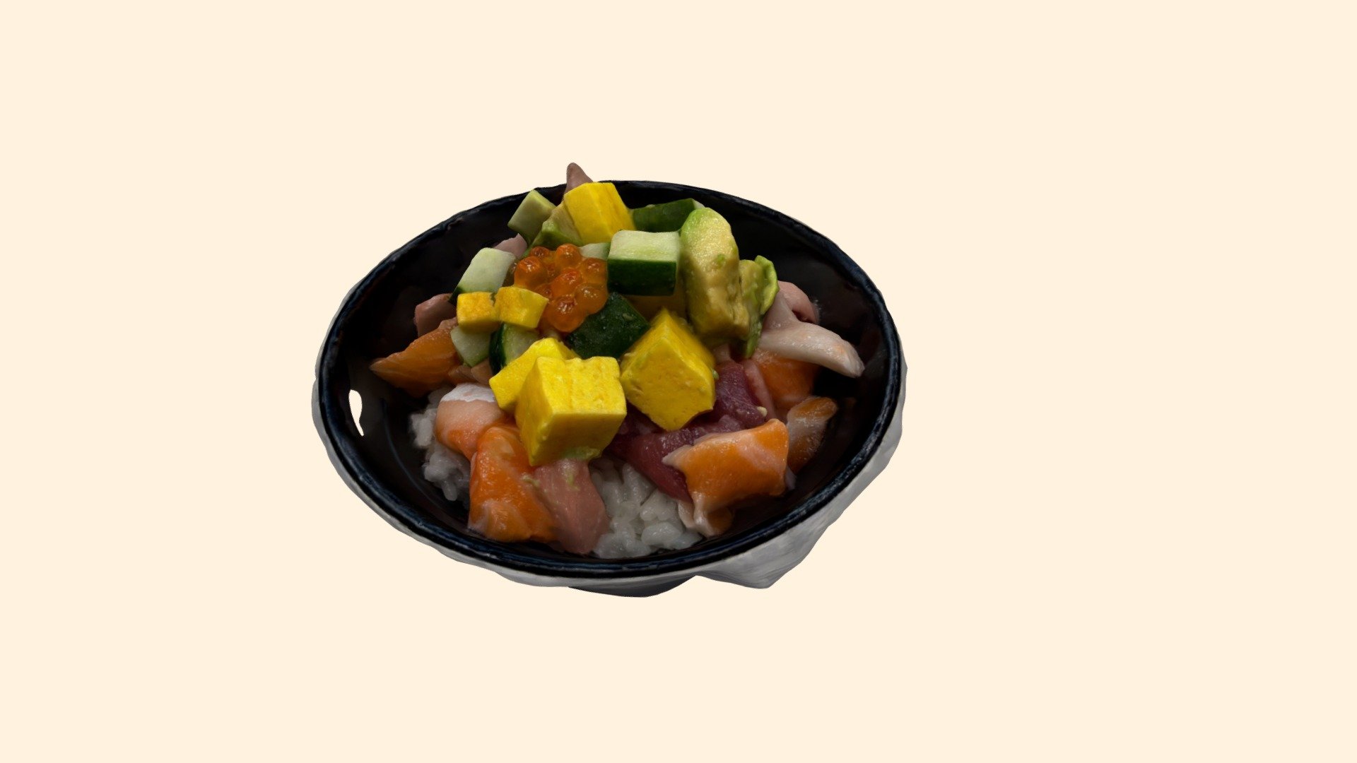 Genki Sushi Mini Chirashi - Download Free 3D model by Mr. Mushi (@mr ...