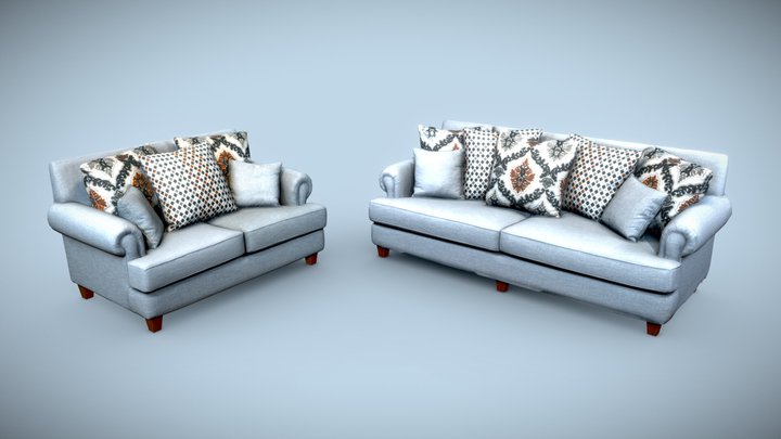 Couch-asset 3D models - Sketchfab