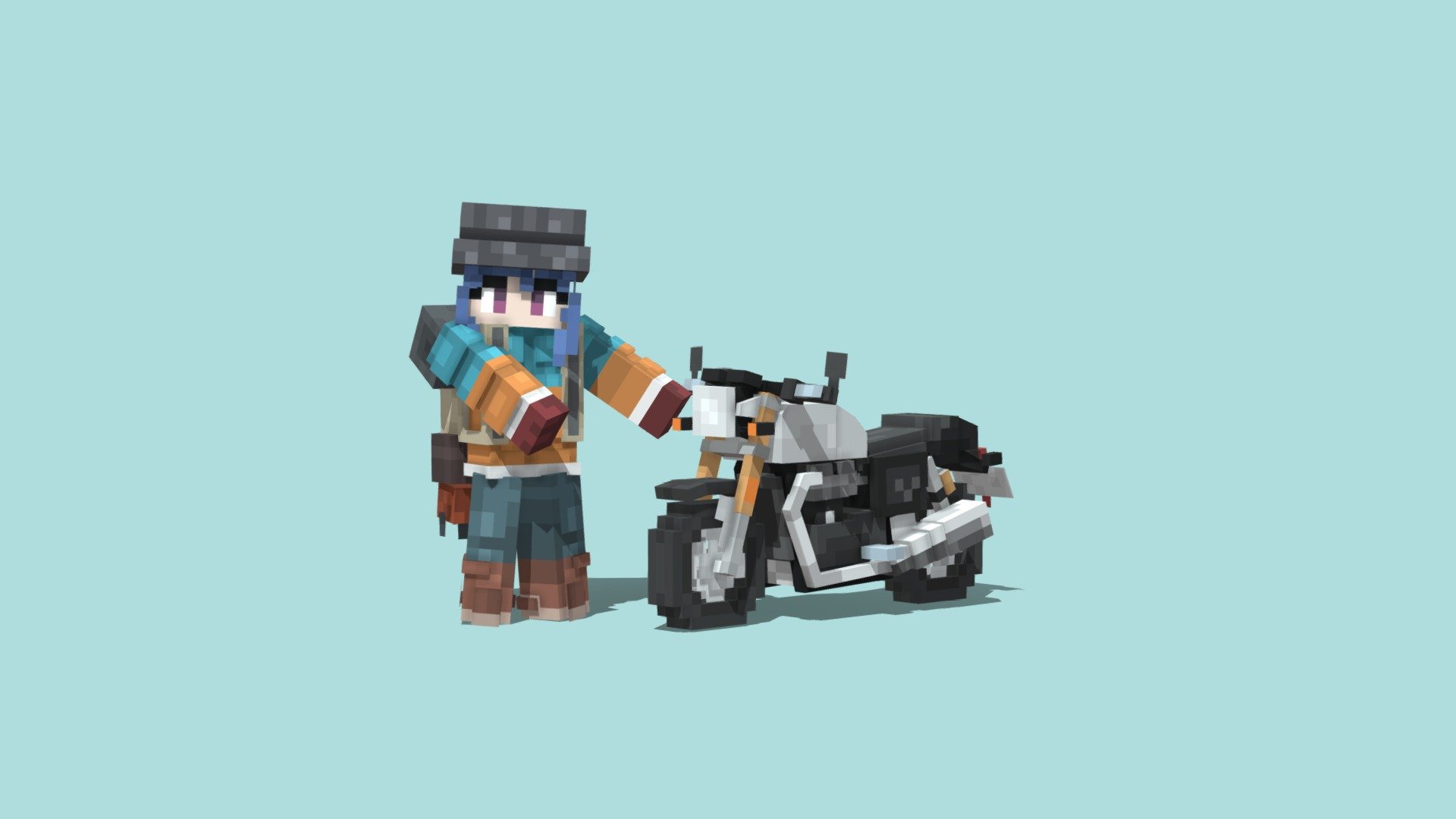 Shima Rin & Triumph Thruxton [Minecraft] - 3D model by BERTus (@BERTus ...