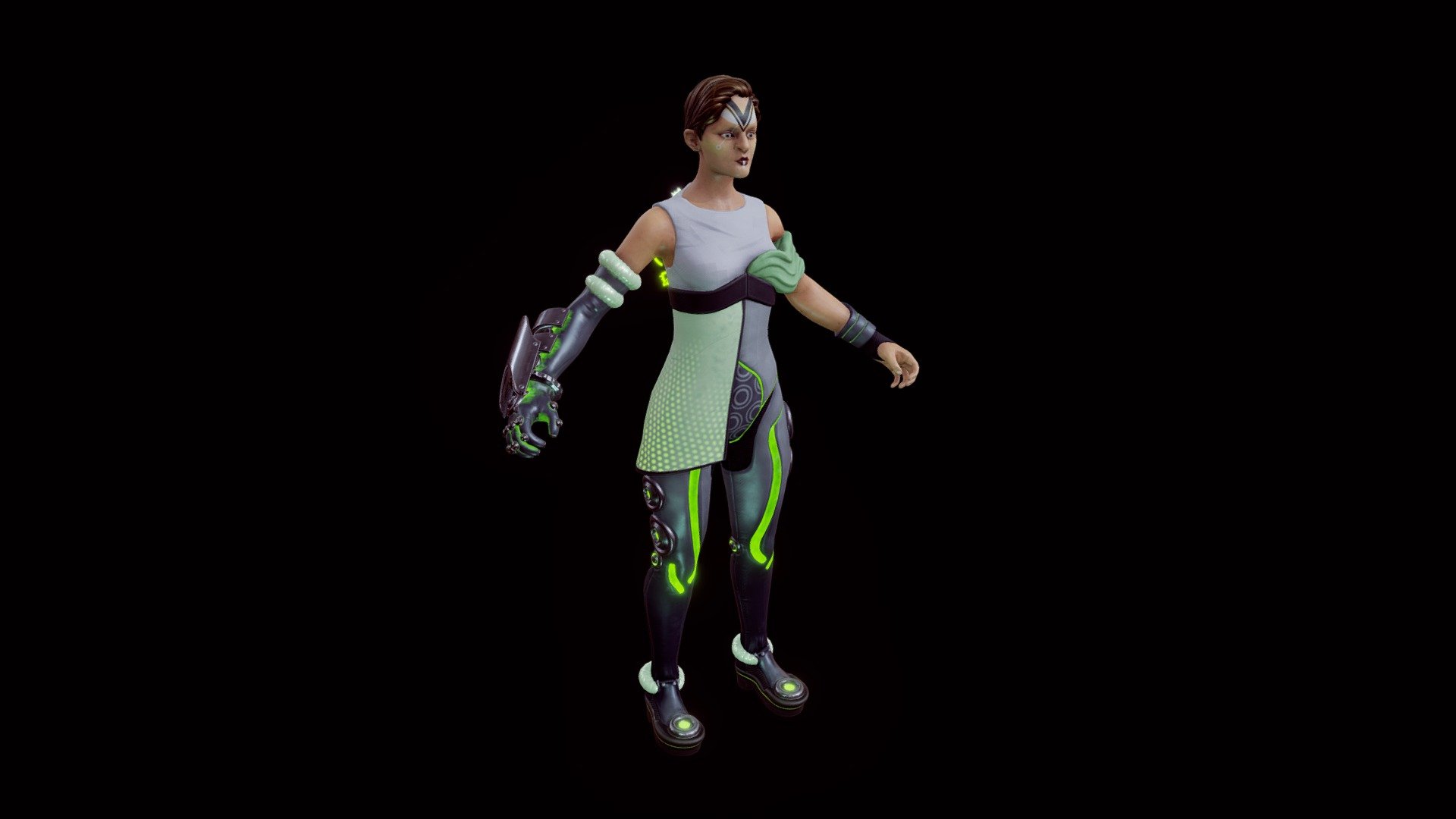 Eva, Chara Design : Student Work 2019 - 3D model by JuliePlak [b3a48e4 ...