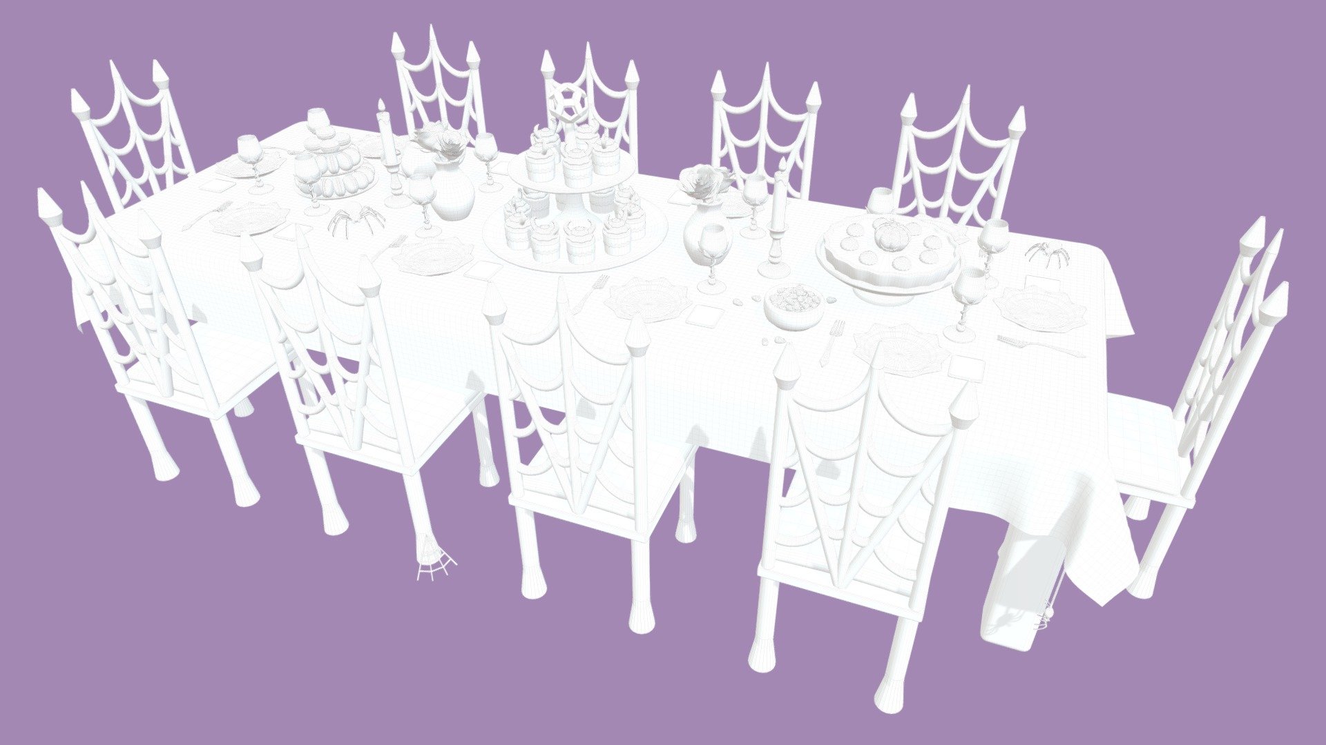 Halloween Table - 3D model by Anna Beatriz Nakai Ricchetti (@ABNR ...