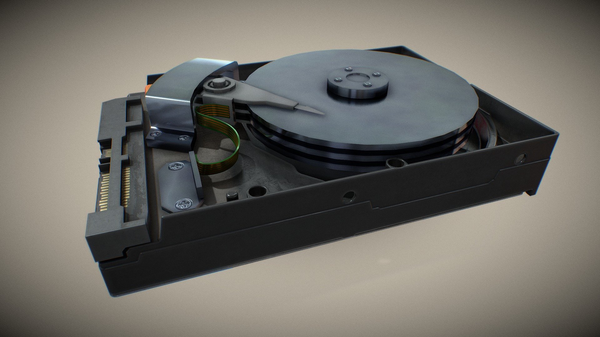 Computer Hard Drive - 3D model by arloopa [b3aca07] - Sketchfab