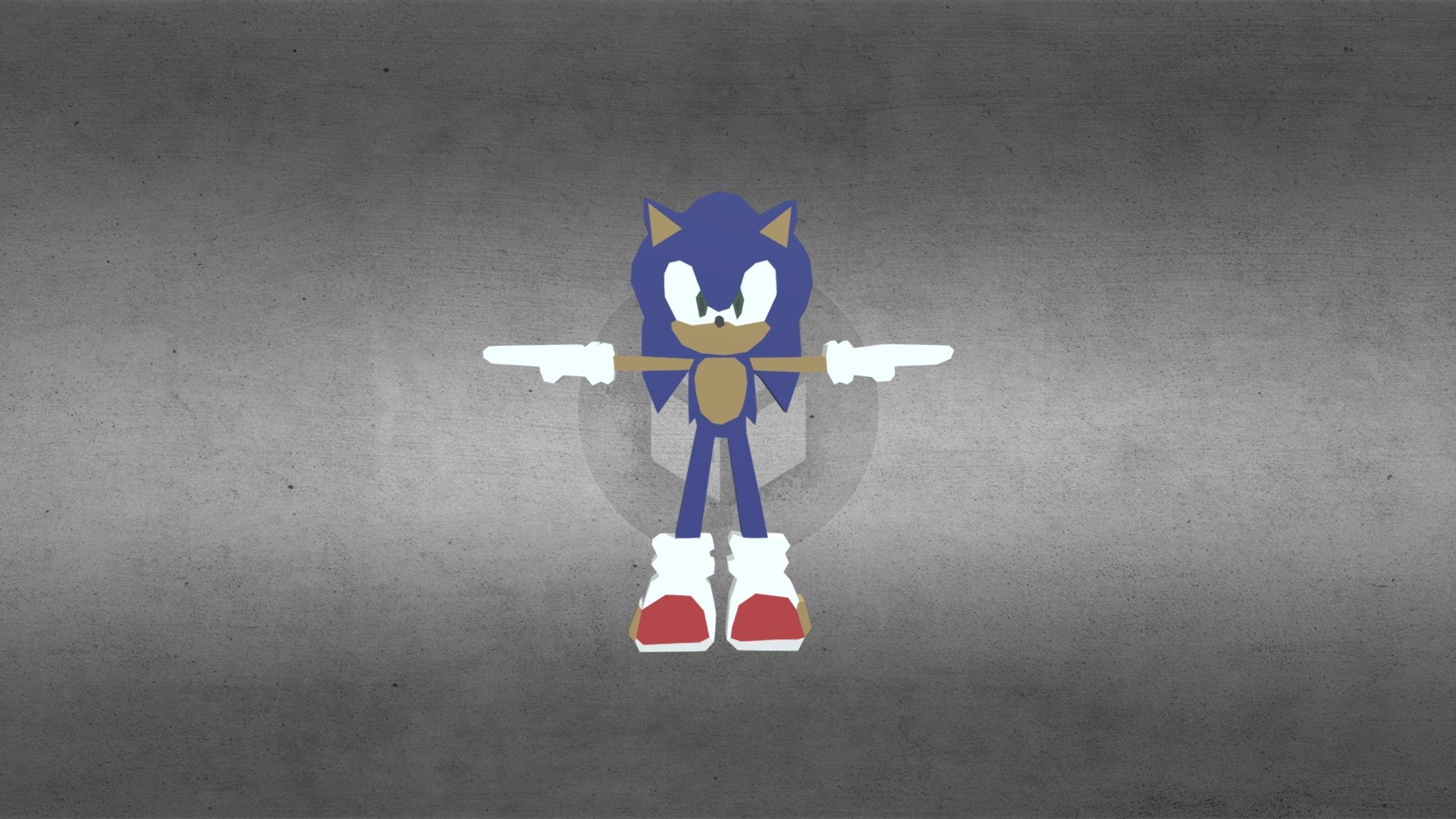Sonic in make blender(blend file) - Download Free 3D model by Sqtime ...