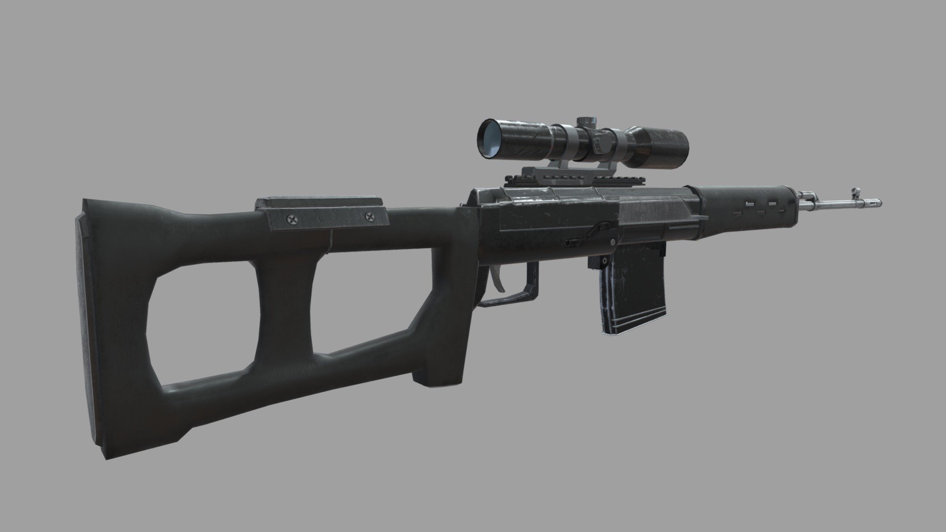 Kalashnikov SVD - Download Free 3D model by CobWebb14 [b3aefa6] - Sketchfab