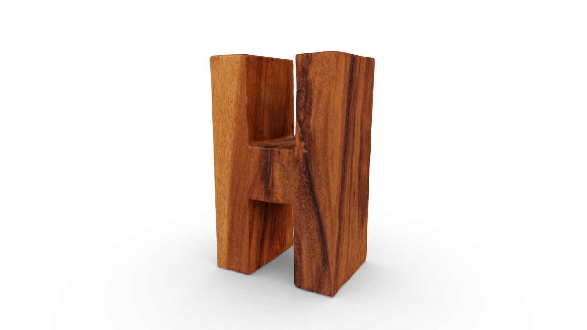 Wooden 'H' Decoration - Download Free 3D model by Brennan Hawkins ...
