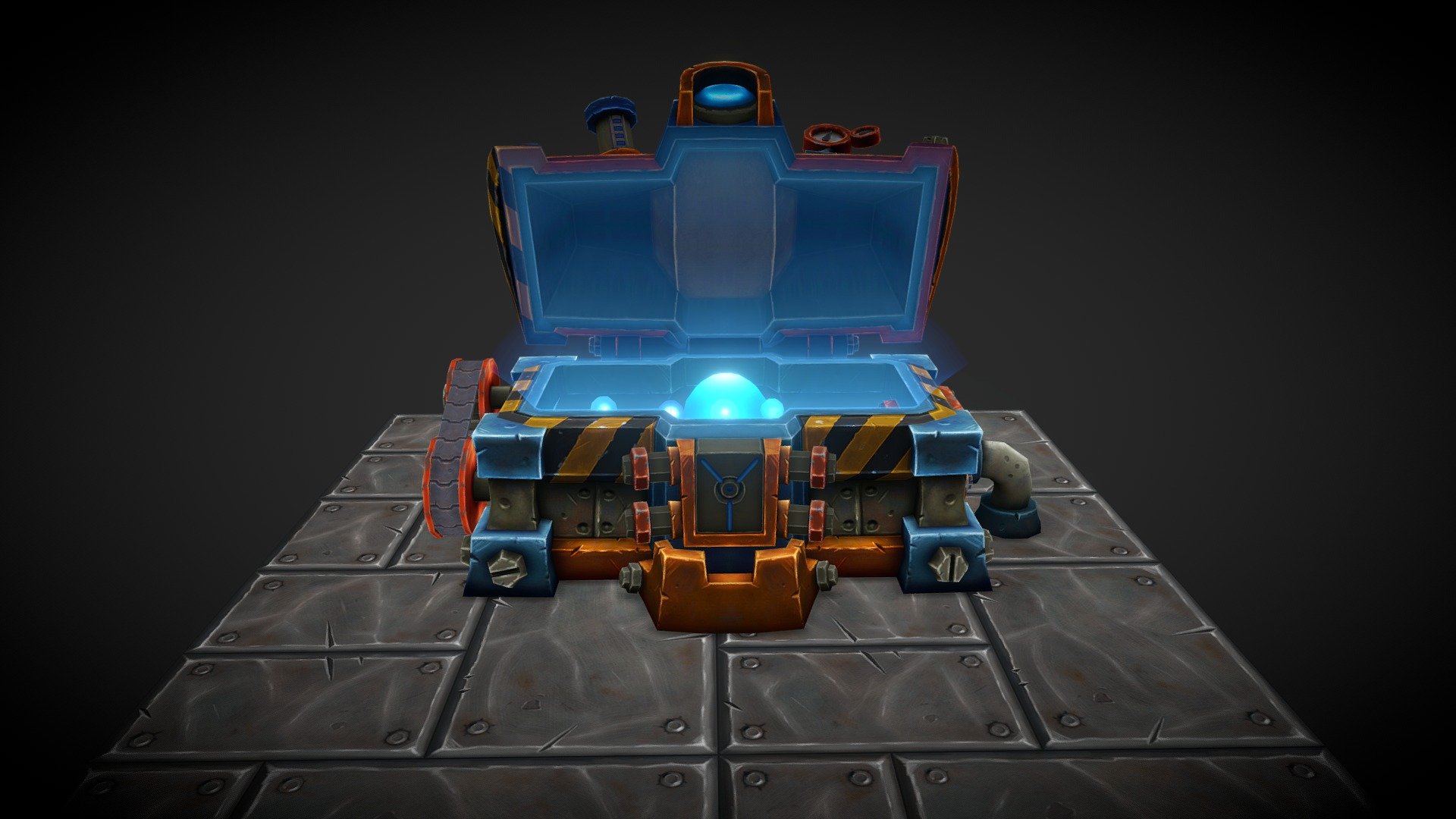 Gnomish Engineering Chest [ANIMATION] - 3D model by Andrea Massa (@ash ...