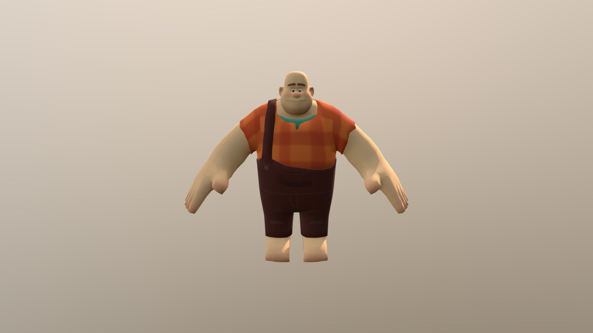 Retopologia Ralph Final - 3D model by Flavio.Gabriel.Silveira [b3b3749 ...
